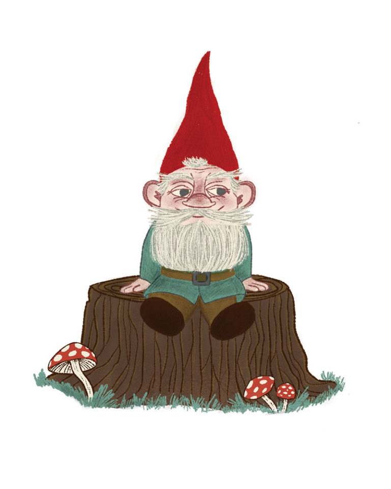 Reflective Gnome Illustration – Lefse King